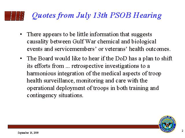 Quotes from July 13th PSOB Hearing