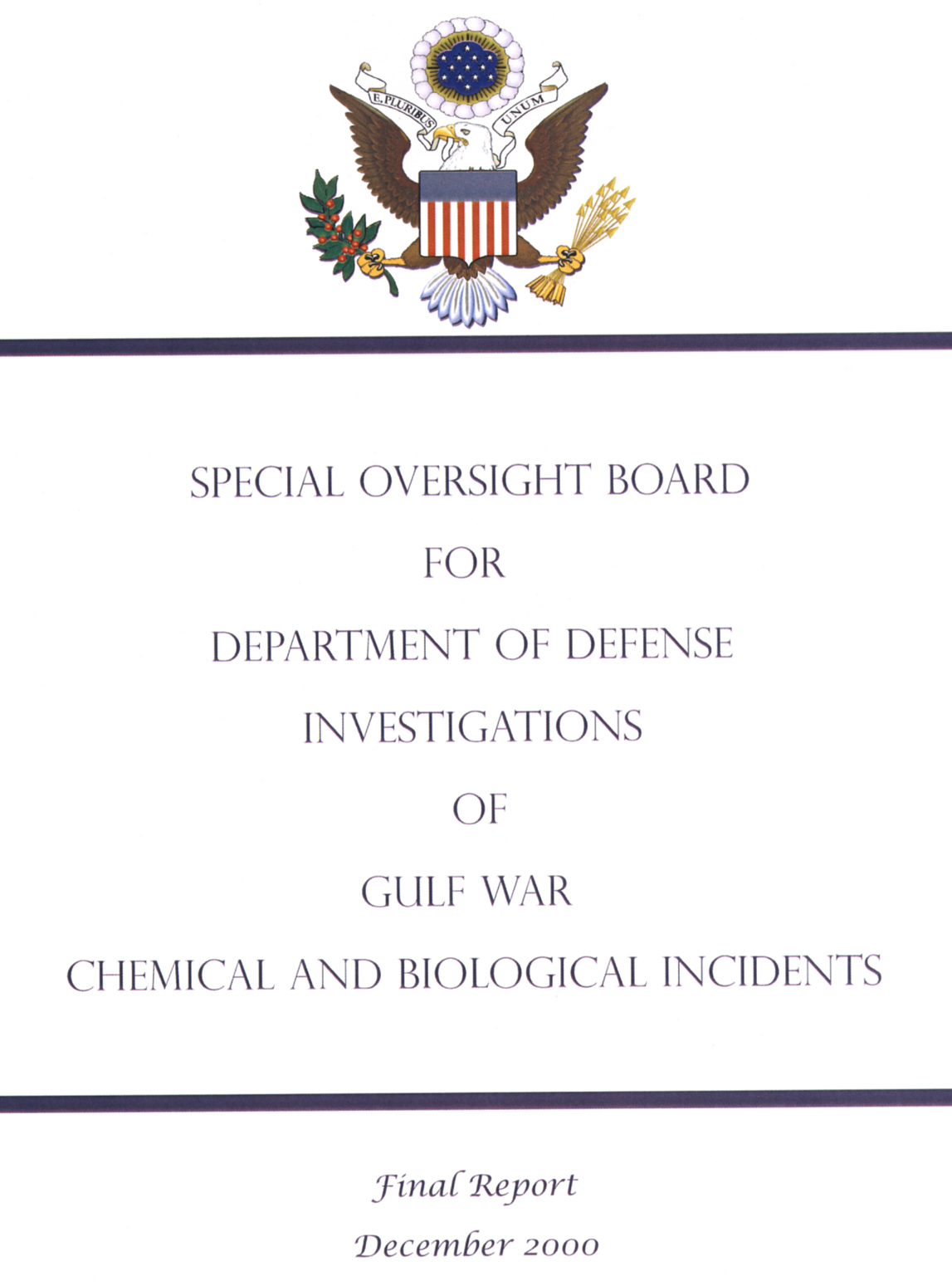 Special Oversight Board Releases Final Report to the Secretary of ...